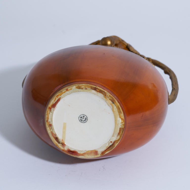 Signed Paul Jean Milet, Bronze-Mounted Art Nouveau-Period Sevres Art ...