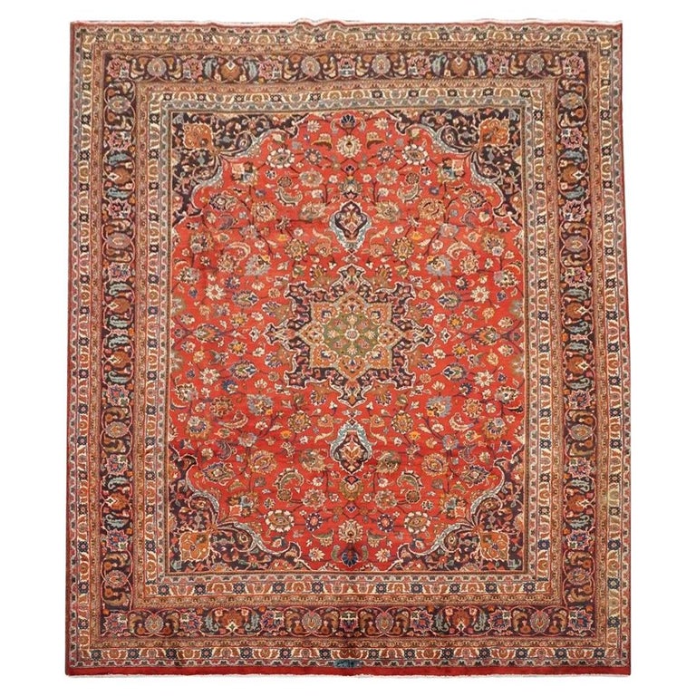 Signed Persian Mashad, circa 1940 For Sale at 1stDibs