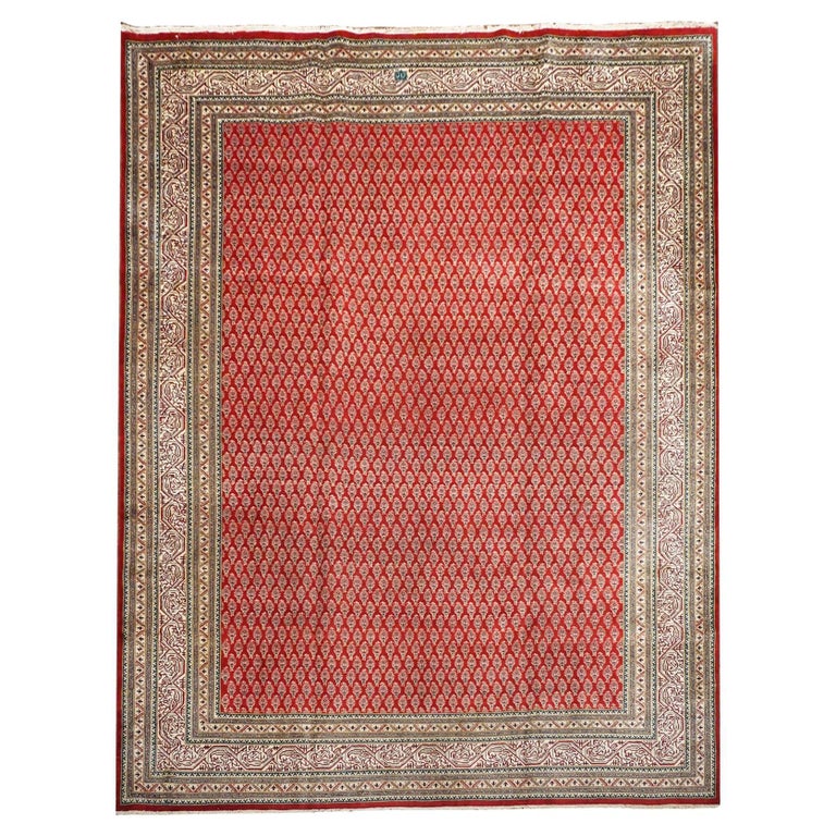 Signed Persian Saraband Mir Rug, circa 1940 For Sale at 1stDibs