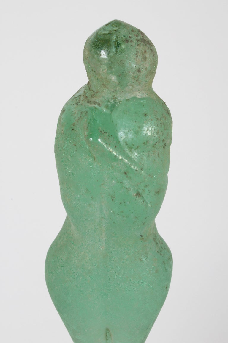 Signed Pino Signoretto "Lovers" Sculpture Italian Glass Artist Scavo ...