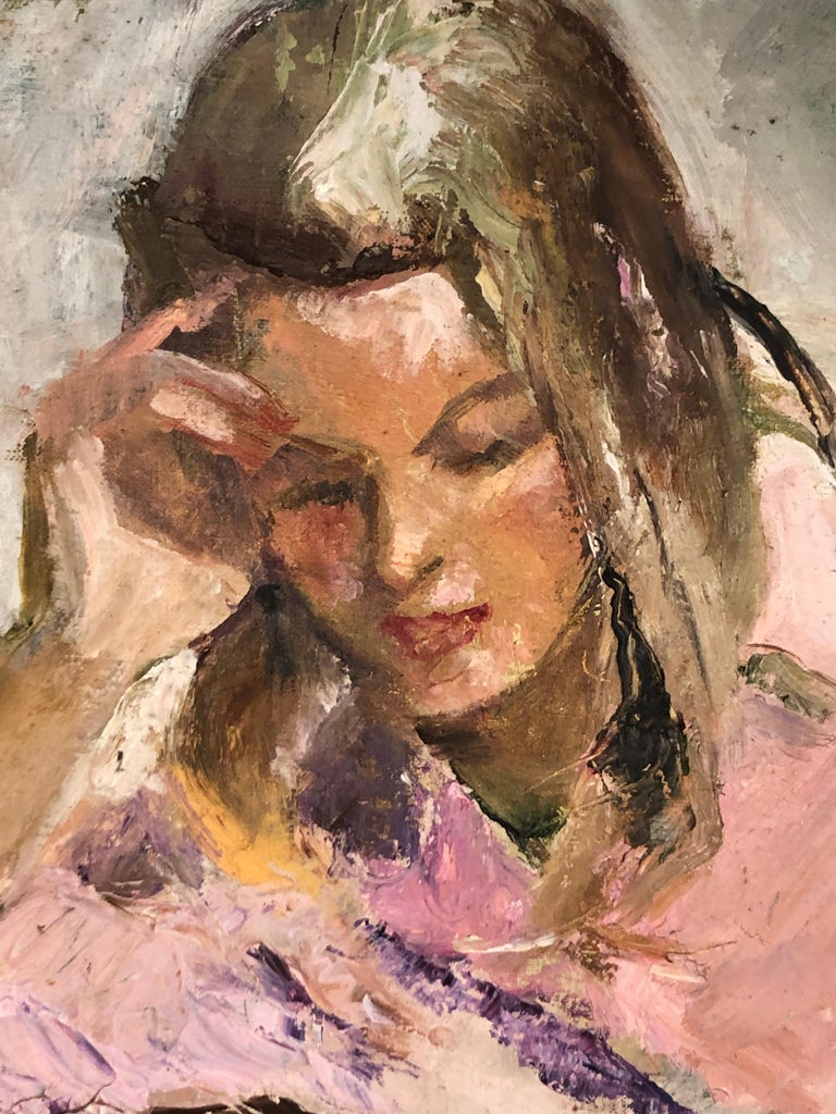 Signed Portrait of Arlene Huyler Ramsey by Alice Harvey Ramsey For Sale ...