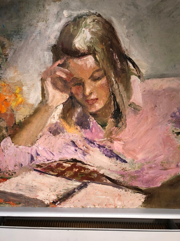 Signed Portrait of Arlene Huyler Ramsey by Alice Harvey Ramsey For Sale ...