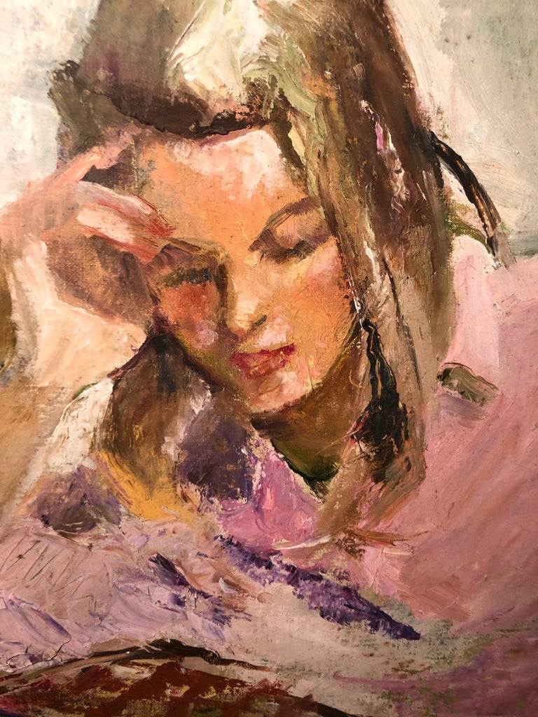 Signed Portrait of Arlene Huyler Ramsey by Alice Harvey Ramsey For Sale ...