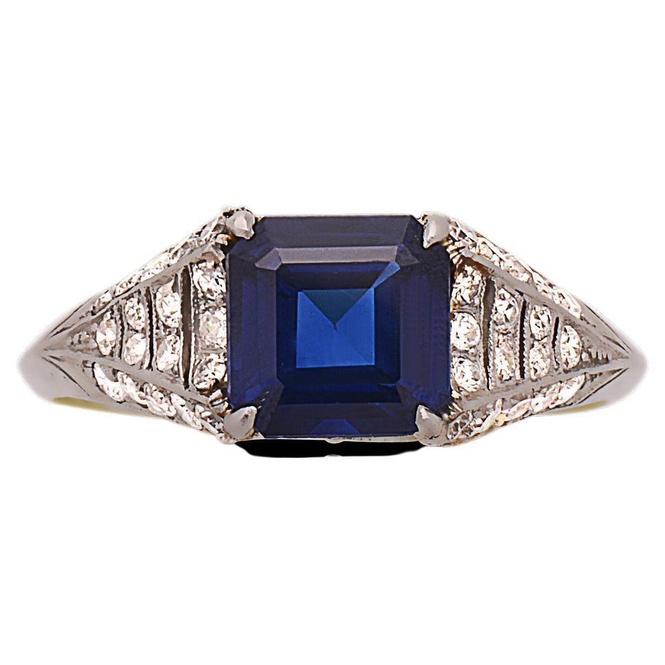 RAYMOND C. YARD Moonstone and Diamond Ring at 1stDibs