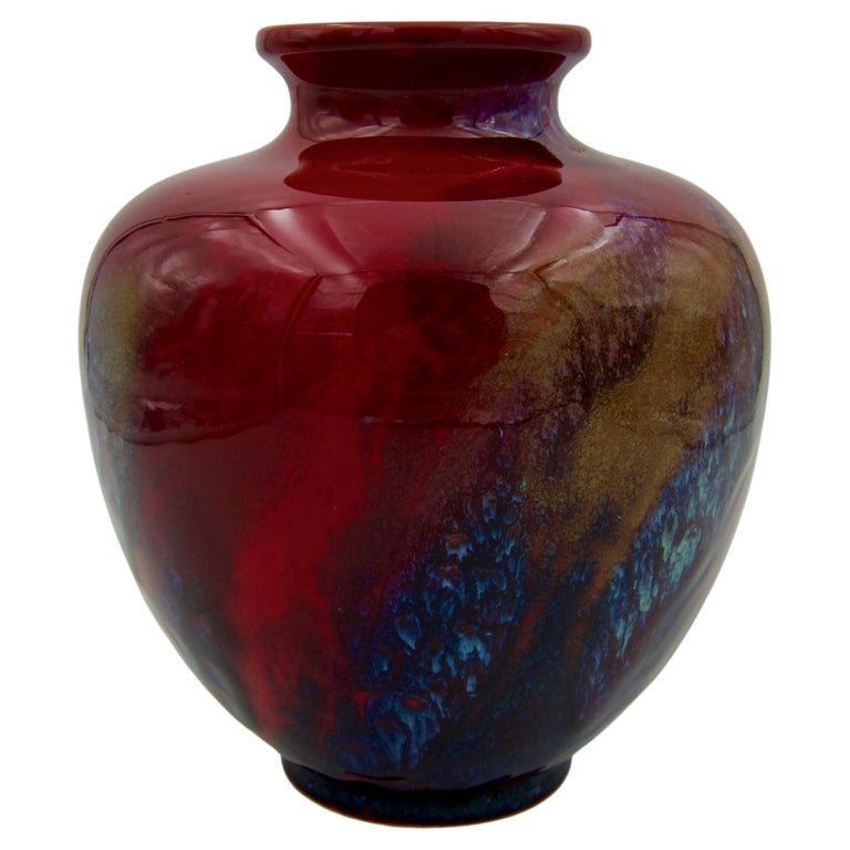 Vase Flambe Art Déco signé Red Sung Ware de Royal Doulton En vente sur ...