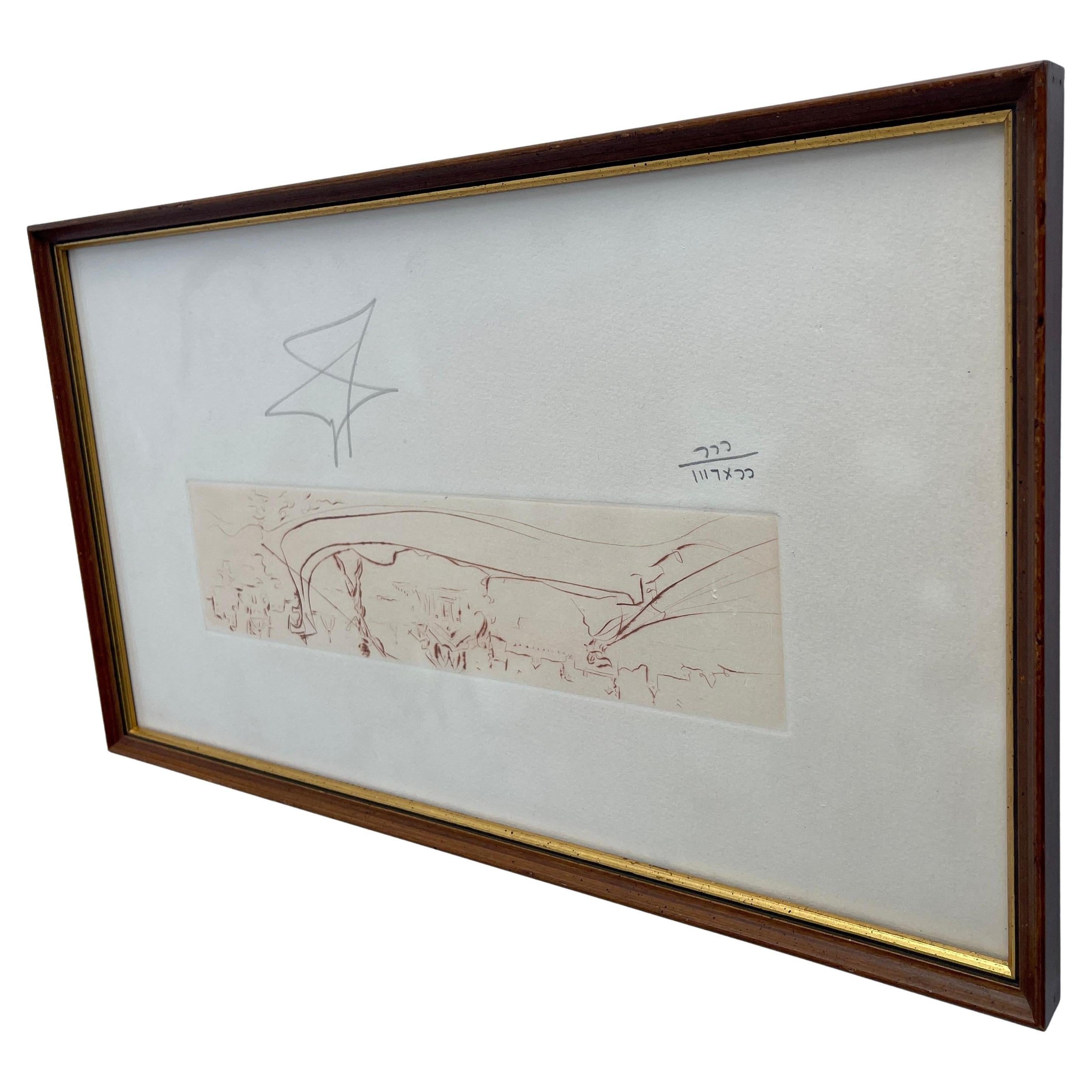 Signed Salvador Dali Etching Visions of Venice Framed, Italy, 1976 at ...