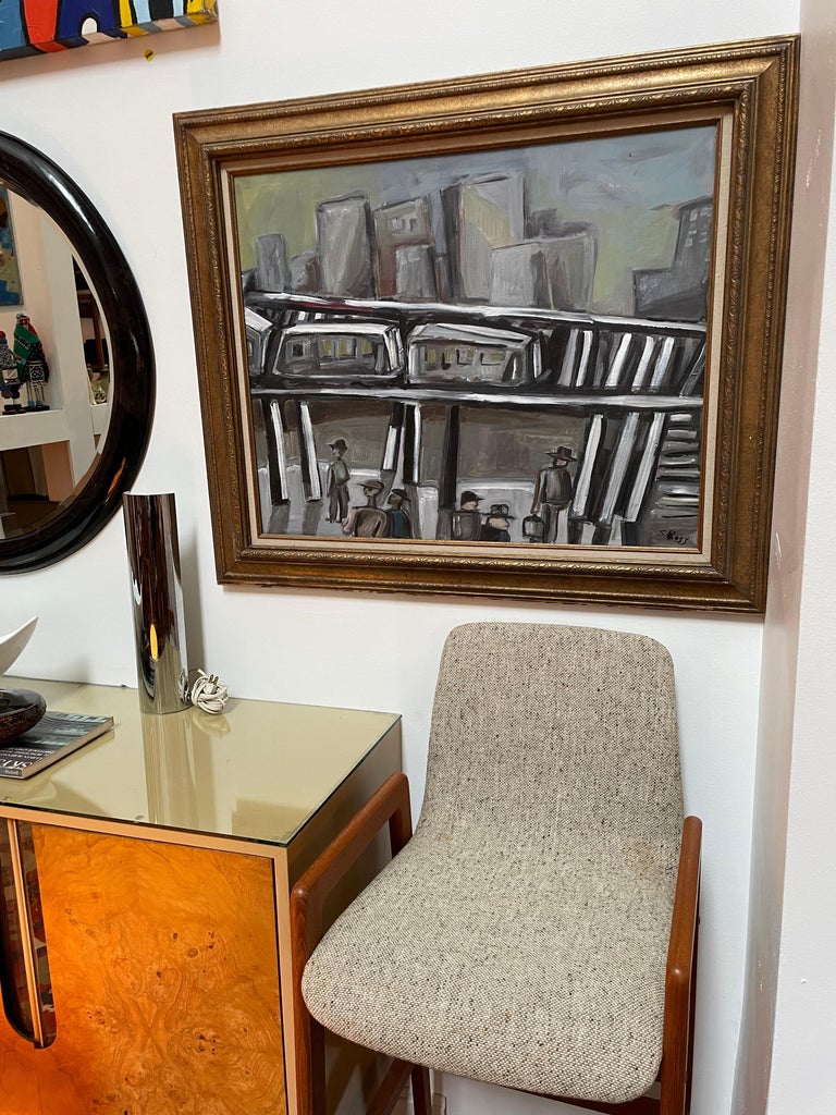 Signed Stuart Ross Subway Scene Painting For Sale at 1stDibs | stuart ...