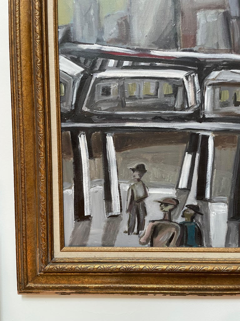 Signed Stuart Ross Subway Scene Painting For Sale at 1stDibs | stuart ...