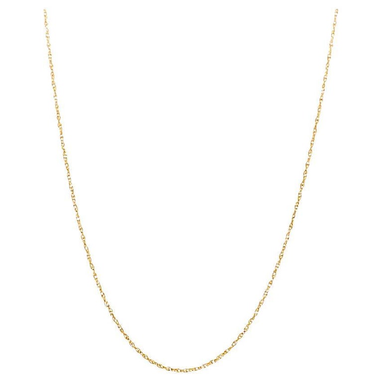 Signed Tiffany and Co 14K Yellow Gold Chain For Sale at 1stDibs