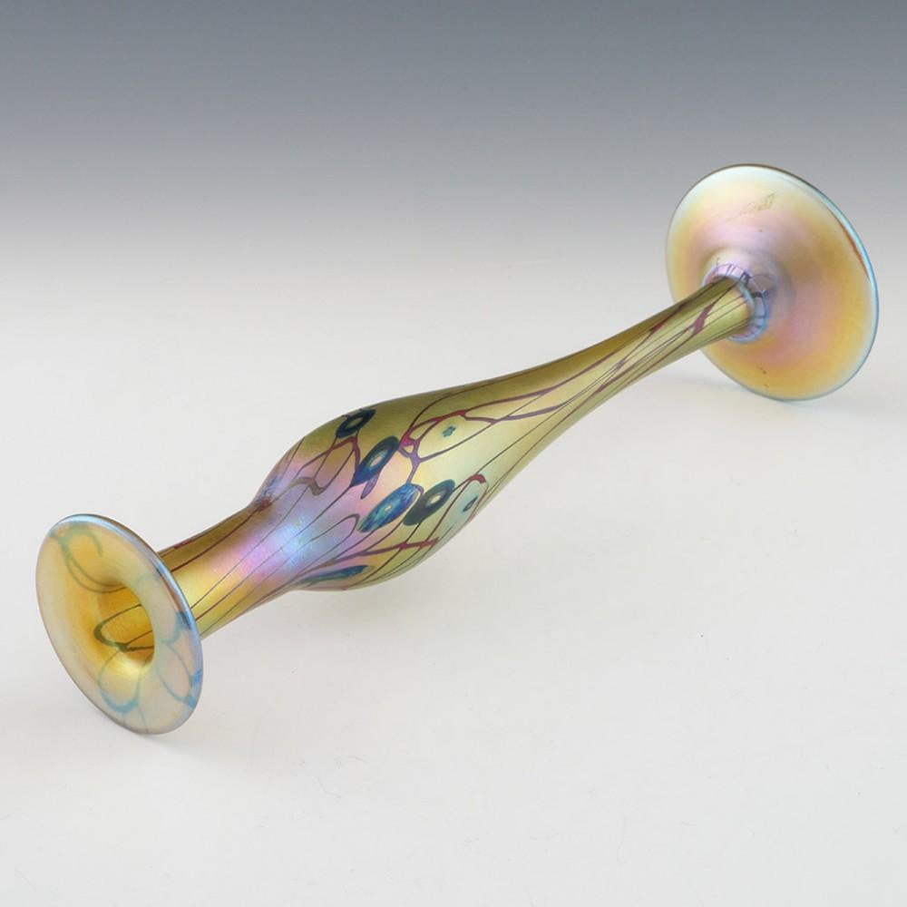 Signed Tiffany Favrile Glass Vase c1900 For Sale at 1stDibs
