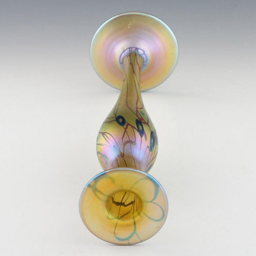 Signed Tiffany Favrile Glass Vase c1900 For Sale at 1stDibs