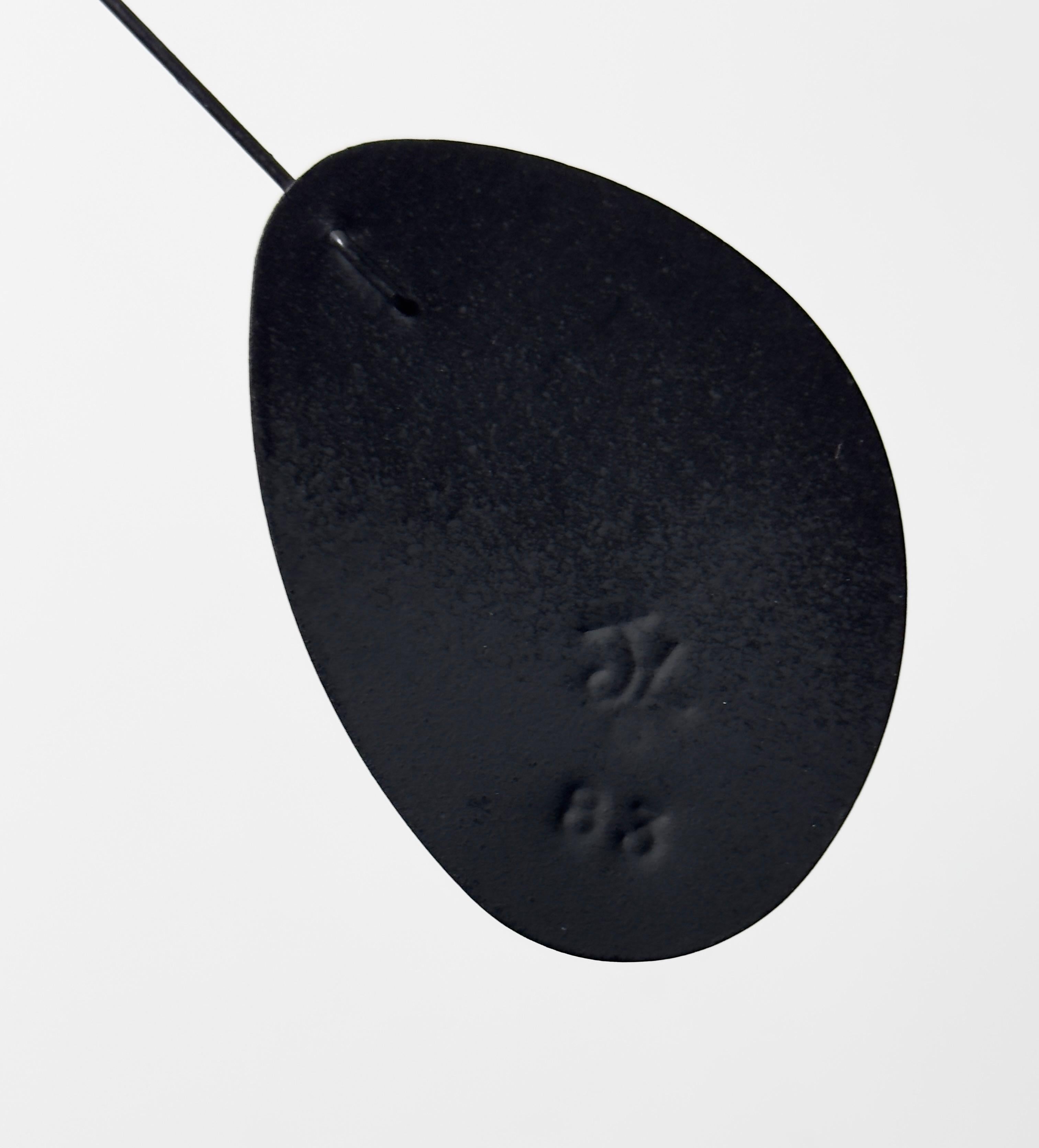 Signed Vintage Modernist Abstract Black Hanging Kinetic Mobile ...