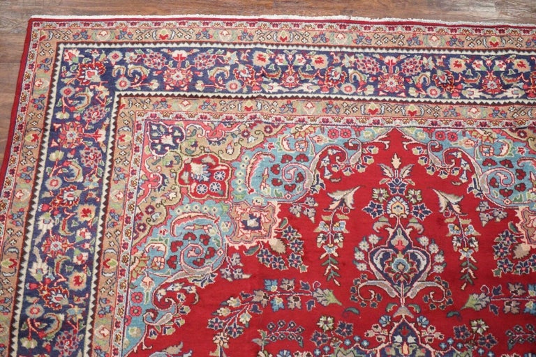 Signed Vintage Tabriz, circa 1960 For Sale at 1stDibs