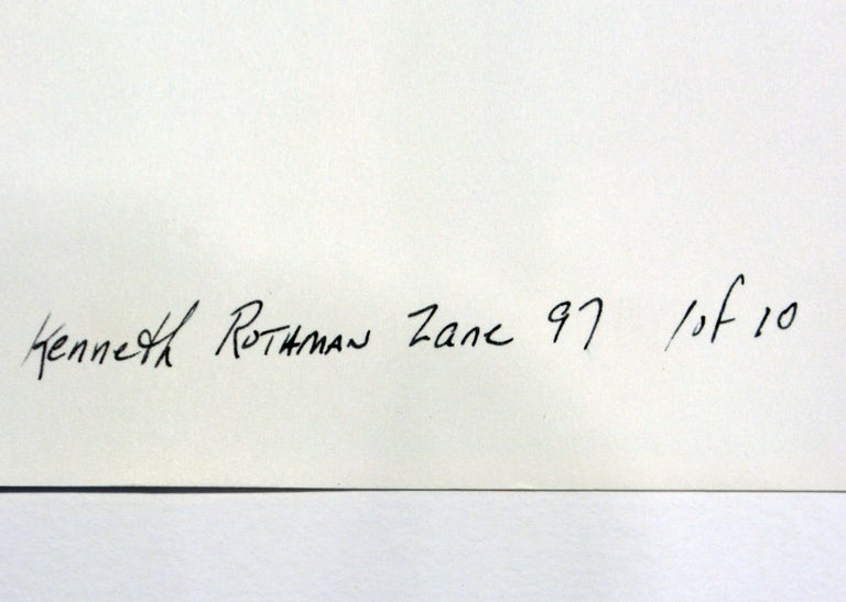 Signed Work by 'Provocateur photographer Kenneth Rothman Zane 'A Modern ...