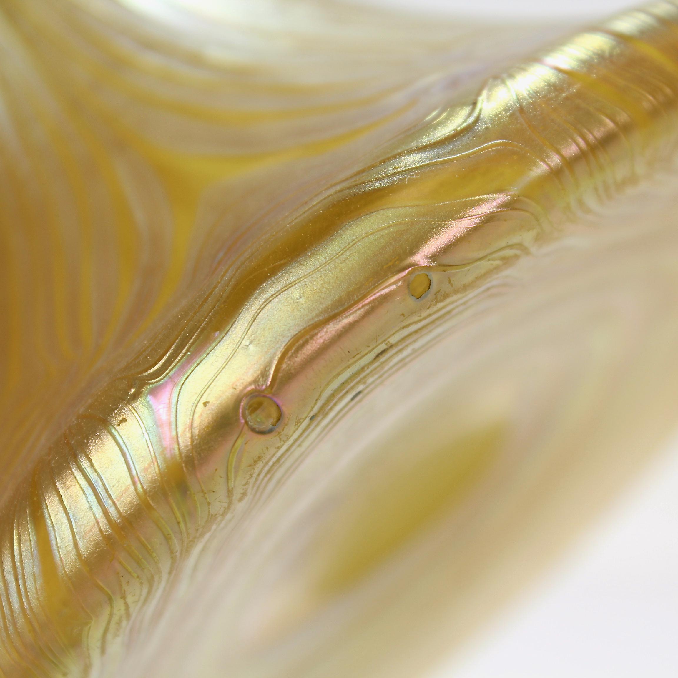 Signed Yellow Johann Loetz Witwe Austria Phänomen Genre Art Glass Vase 8069 For Sale at 1stDibs ...