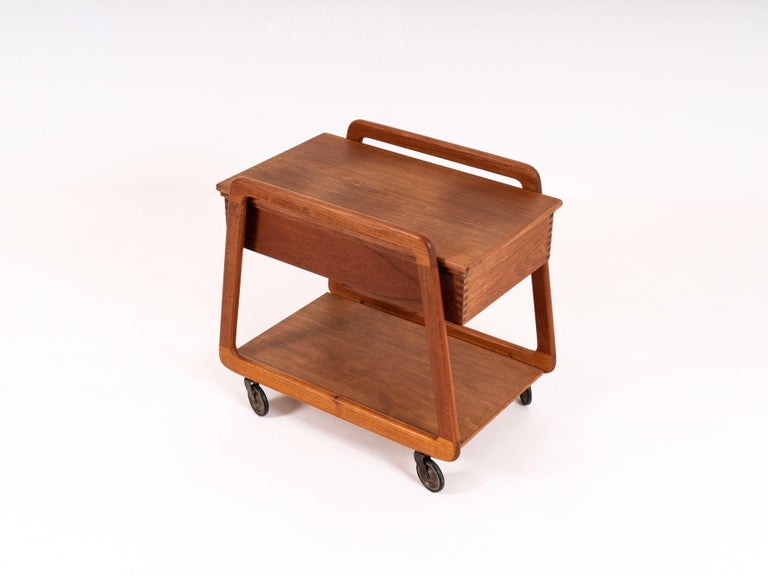 Sika Møbler Serving Trolley in Teak, Denmark, 1960s at 1stDibs