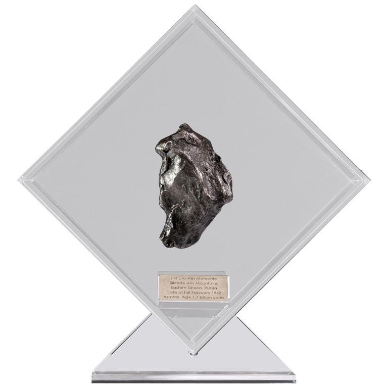 Sikhote Alin Meteorite from Siberia, Russia in a Custom Acrylic Display ...