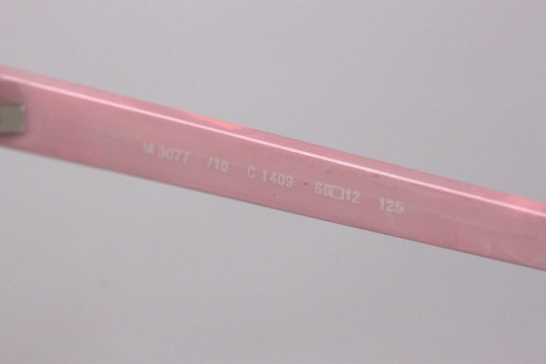 Silhouette Vintage Rare Pink Mint Sunglasses Mod. M 3077 Mirror Lenses ...