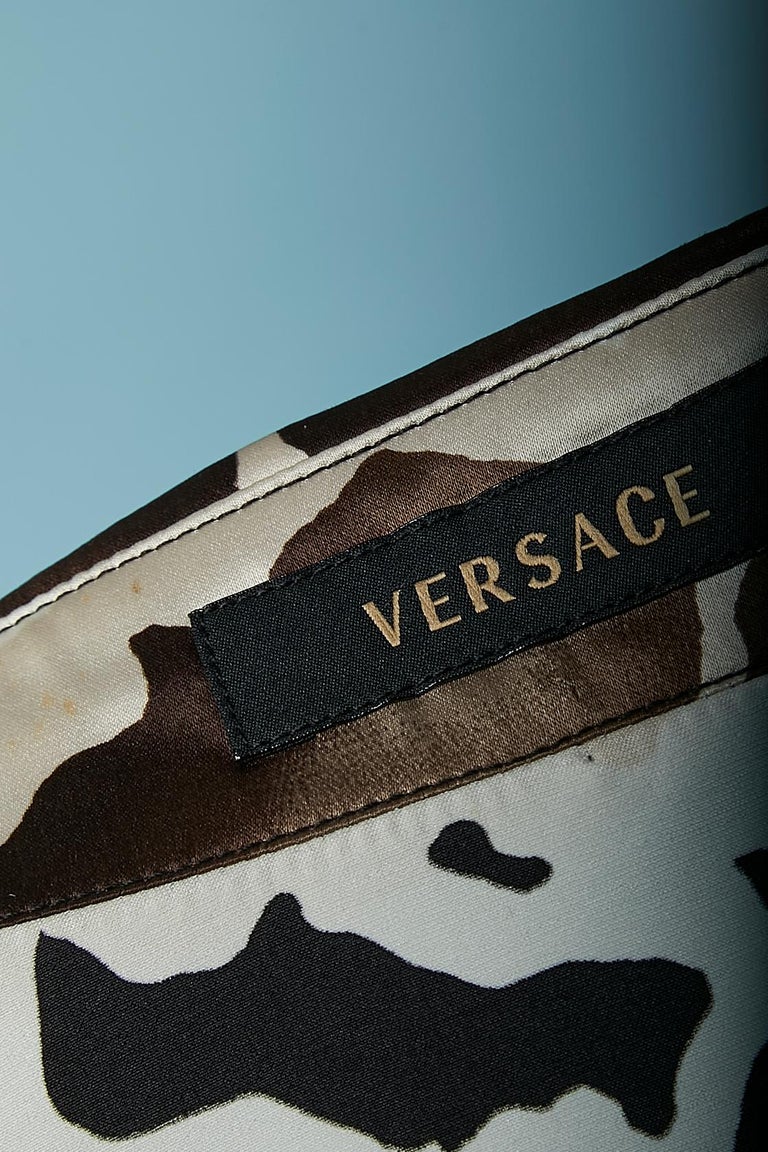 Silk animal printed shirt Versace For Sale at 1stDibs