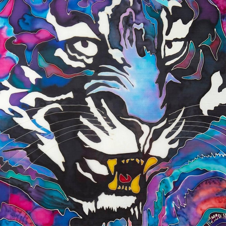 Original Silk Batik W. Jagger Tiger, 2016 For Sale at 1stDibs | tiger ...