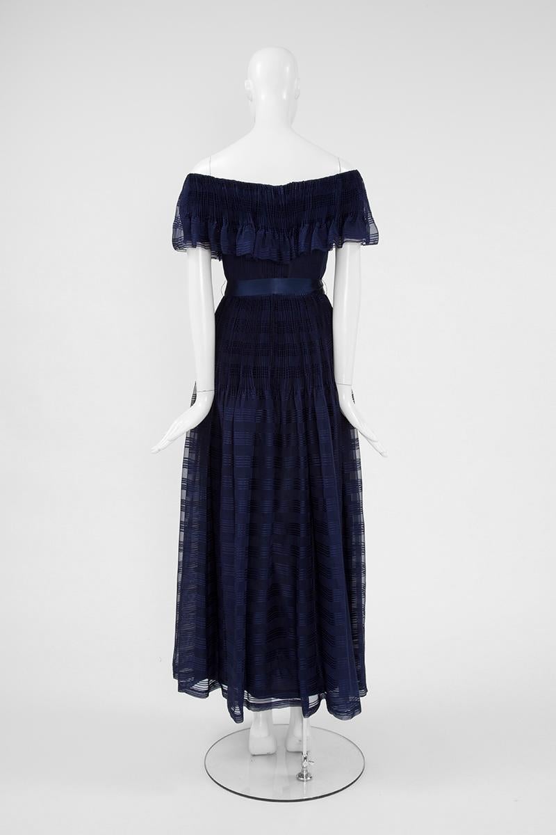 Silk Chiffon Smock Evening Dress at 1stDibs