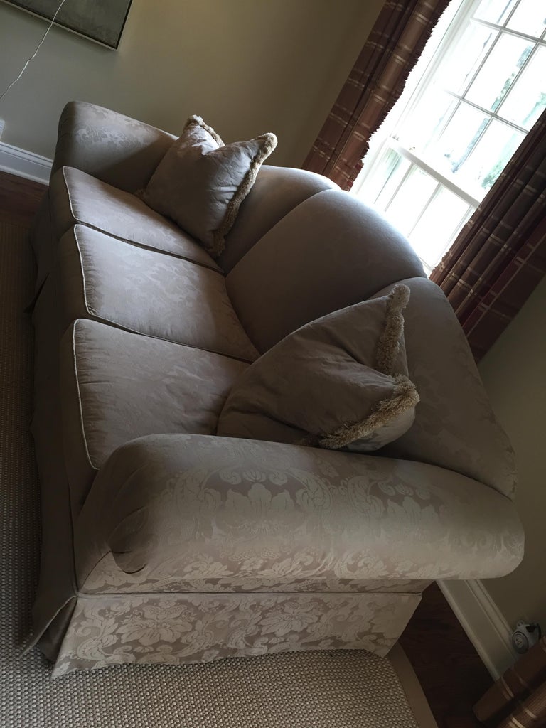 Traditional Silk Damask Sofa Summer Hill Ltd, Hamilton For Sale at ...