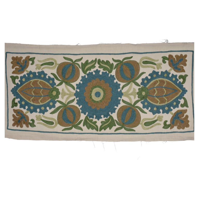 Silk Embroidered Decorative Panel For Sale at 1stDibs
