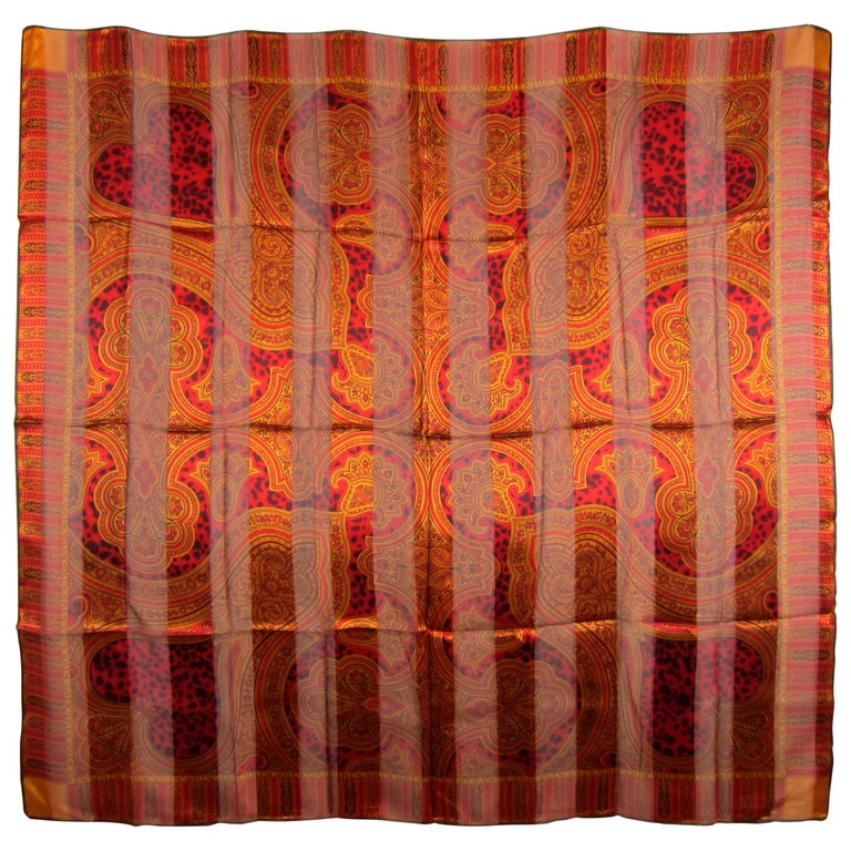 Silk Escada Scarf Over Sized, Never Worn 1990s For Sale at 1stDibs