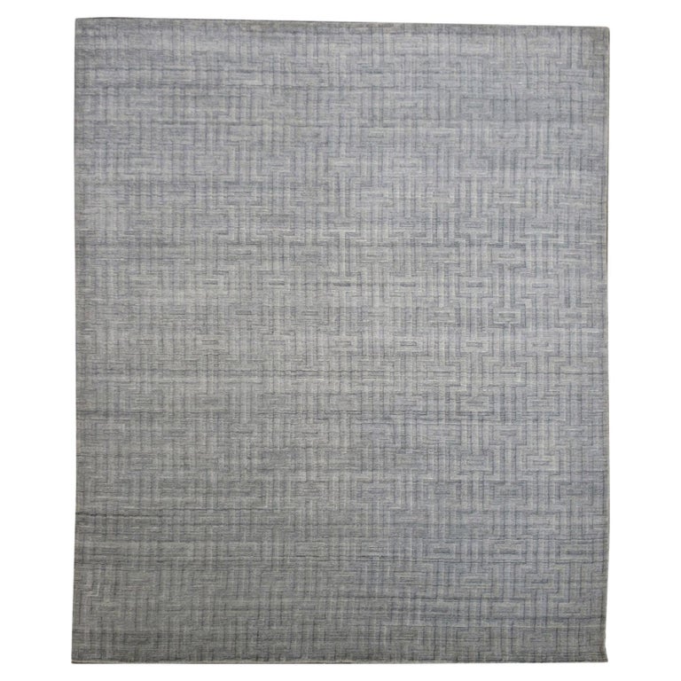 Silk High-Low Modern Rug For Sale at 1stDibs