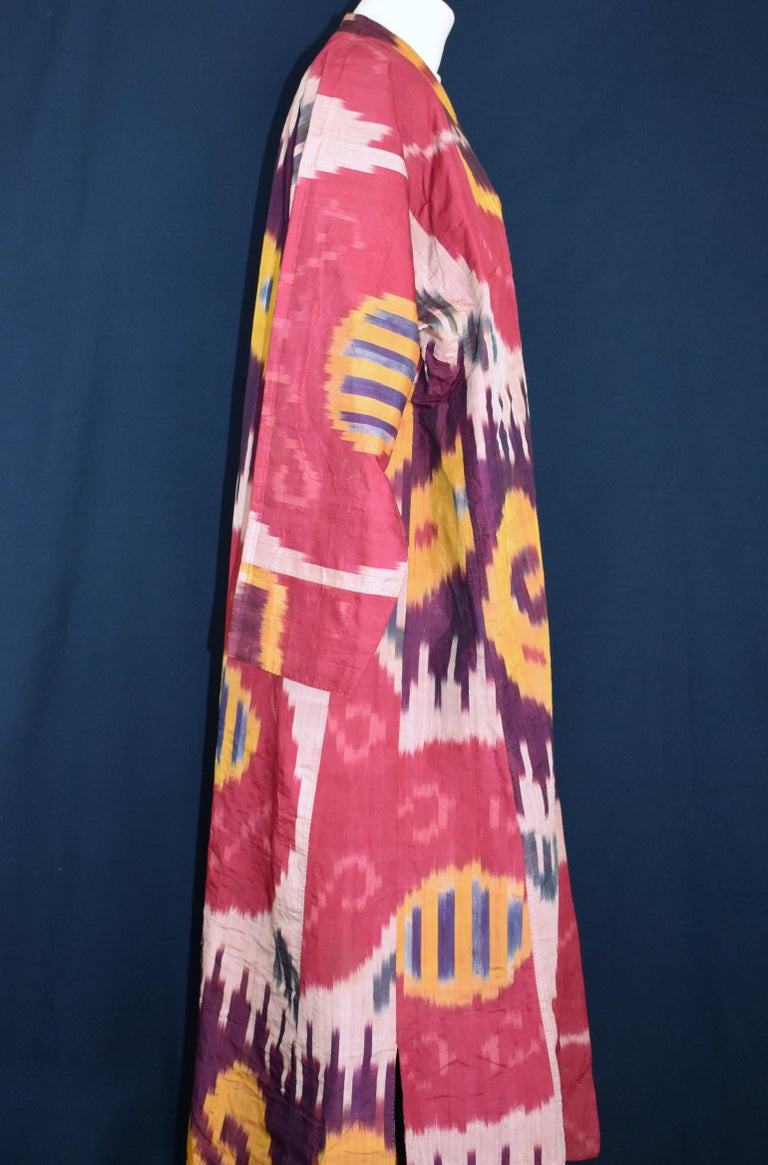 Silk Ikat Chapan, Robe For Sale at 1stDibs