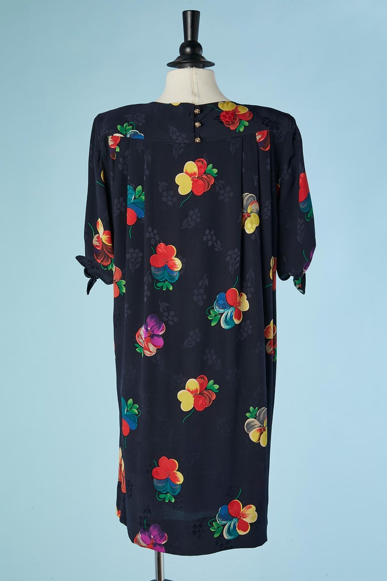 Silk jacquard printed dress Ungaro Ter For Sale at 1stDibs