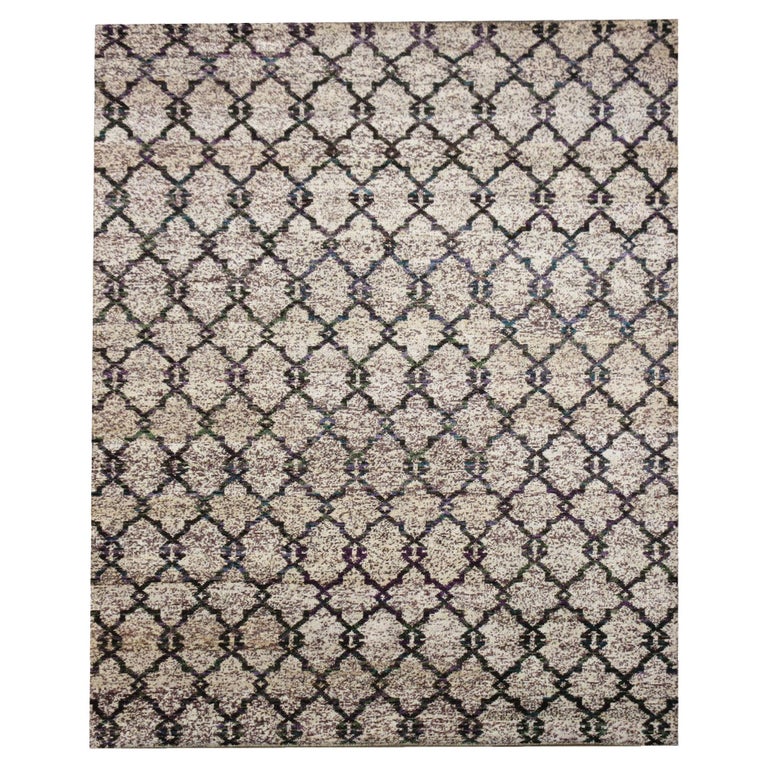 Silk Modern Rug For Sale at 1stDibs