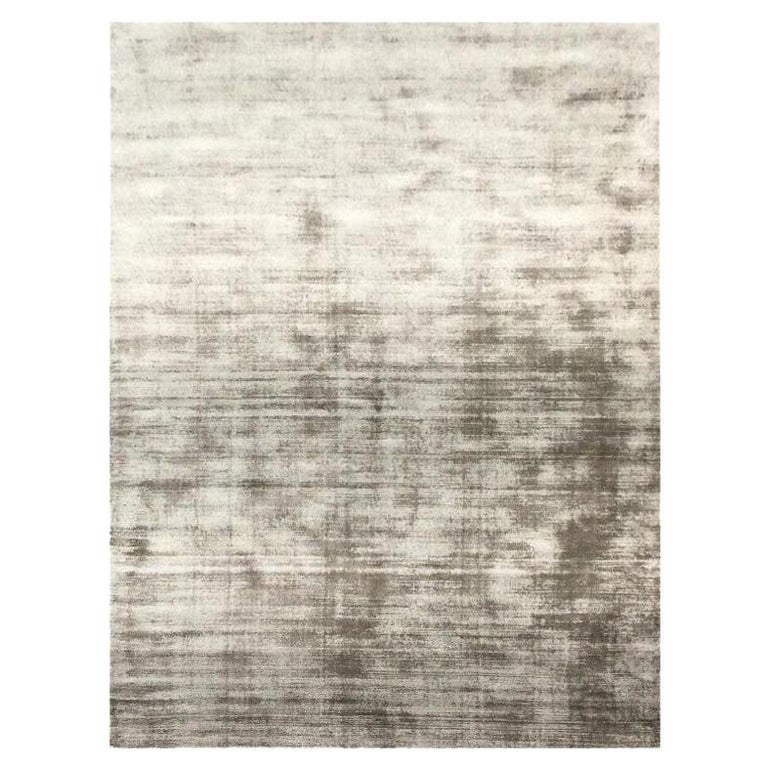 Silk Rug, Smooth Collection, "Brown Vintage" For Sale at 1stDibs