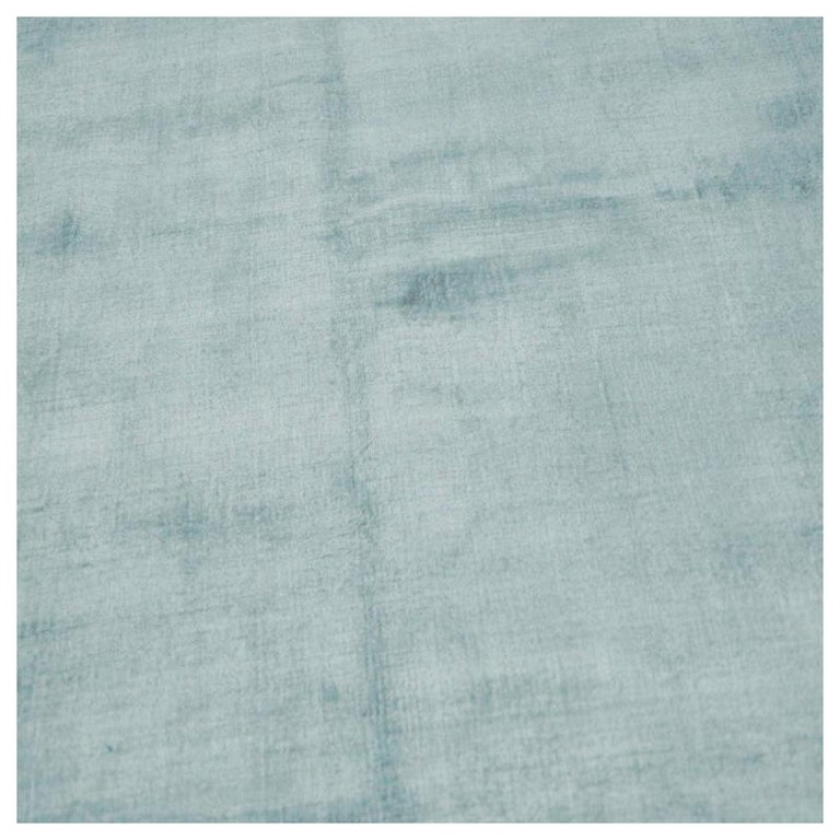 Silk Rug, Smooth Collection, "Green Grey Vintage". For Sale at 1stDibs