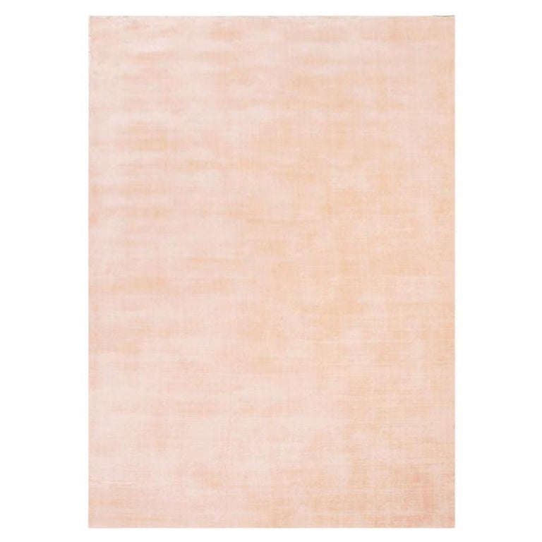 Silk Rug, Smooth Collection, "Pink Vintage" For Sale at 1stDibs