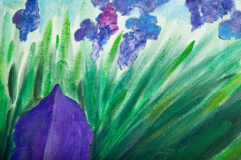 Silu Niu - Silu Niu Impressionist Original Oil Painting "Iris 3" For ...
