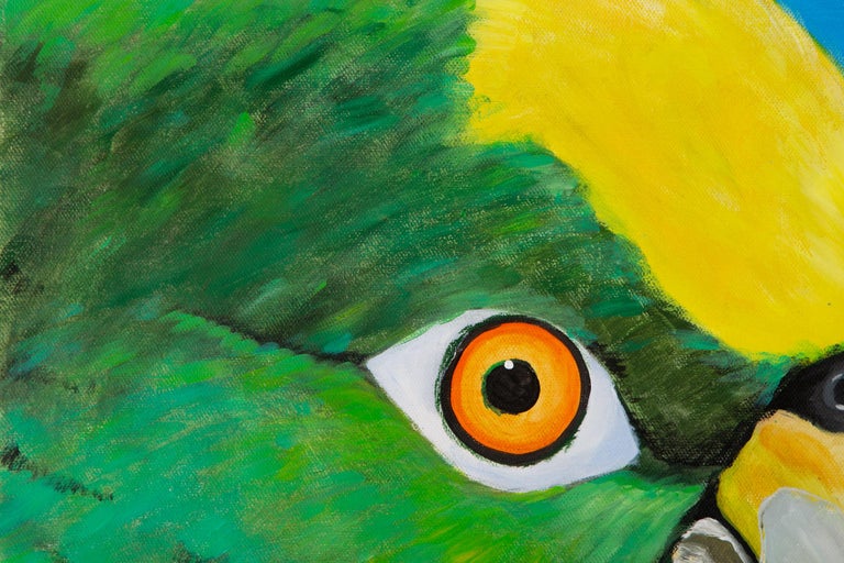 Silu Niu - Silu Niu Animal Original Oil On Canvas "Parrot" For Sale at ...