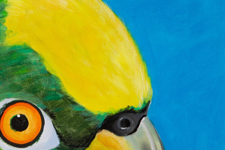 Silu Niu - Silu Niu Animal Original Oil On Canvas "Parrot" For Sale at ...