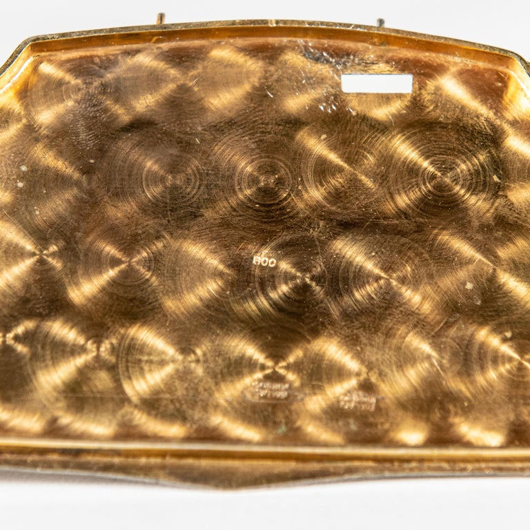 Silver 800 and Enamel Music Box Signed Fallaci Firenze, Italy, circa ...