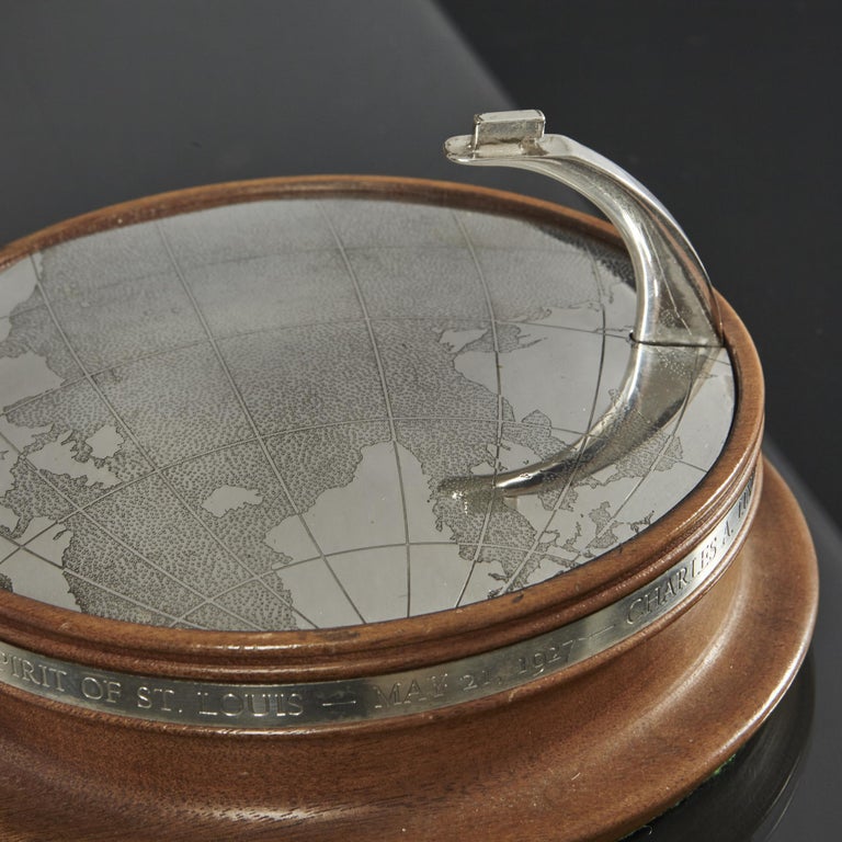 Silver Airplane Model of the Spirit of St Louis For Sale at 1stDibs