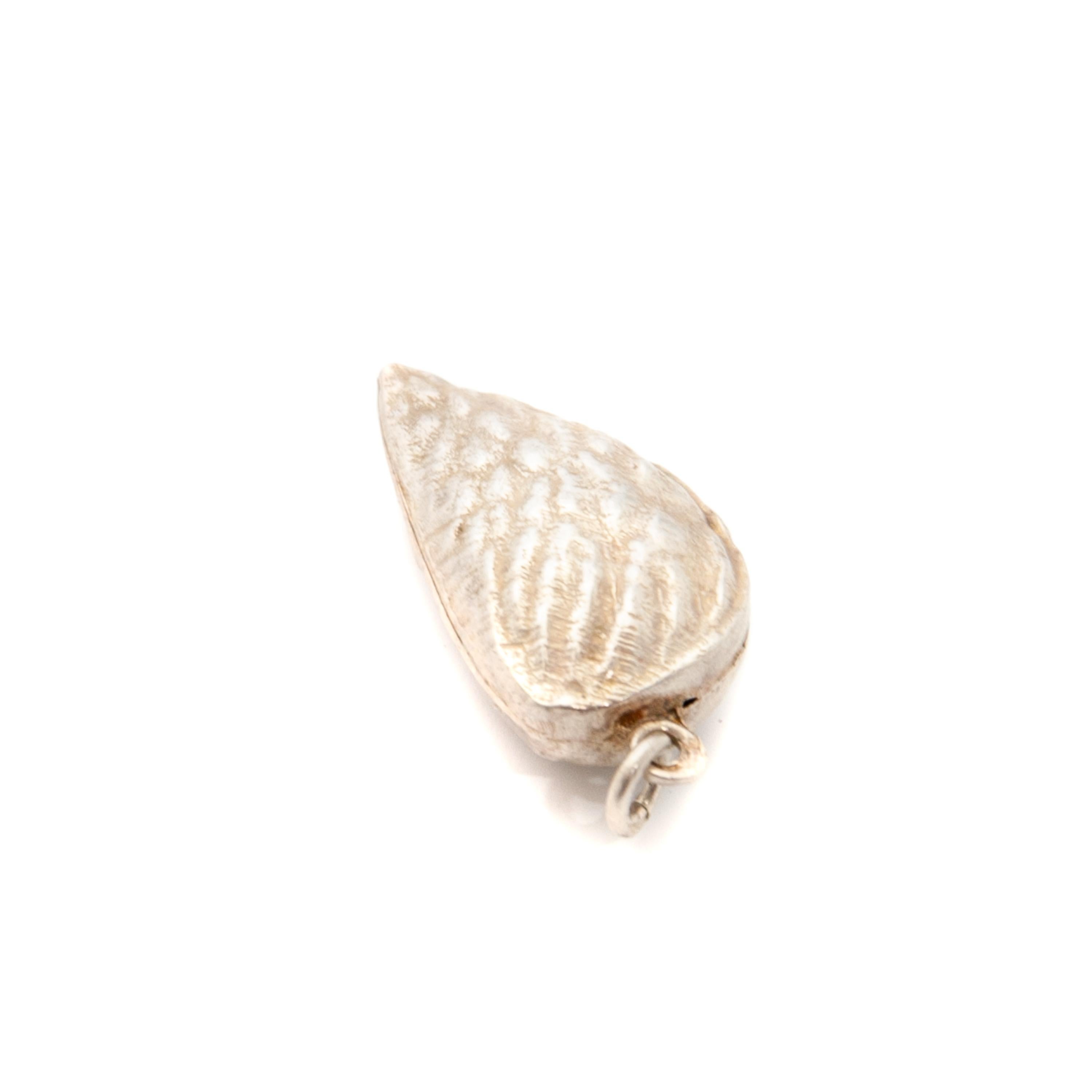 Vintage Almond Nut Silver Charm Pendant For Sale at 1stDibs | almond ...