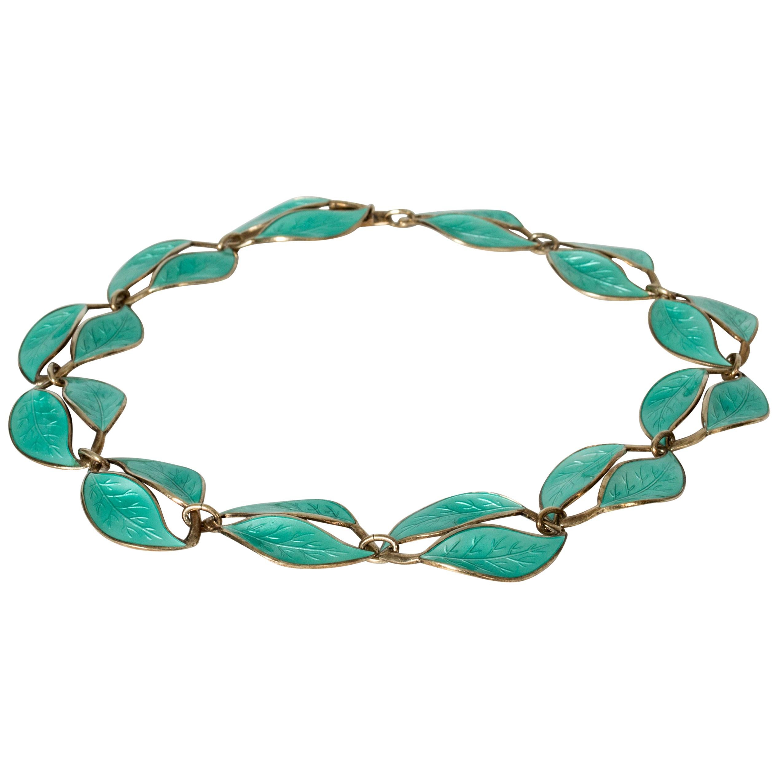 Silver and Enamel Collier from David Andersen, Norway, 1950s at 1stDibs ...