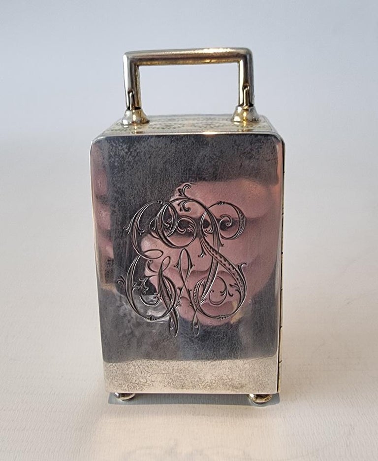 Silver and Guilloche Enamel Miniature Carriage Clock by Georg Adam ...