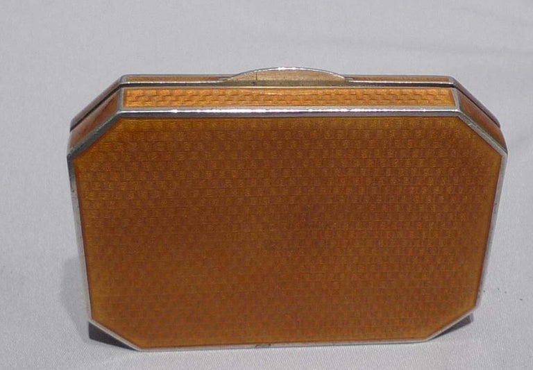 Silver and Guilloche Enamel Snuff Box with Fine Neo-Classical Cameo For ...