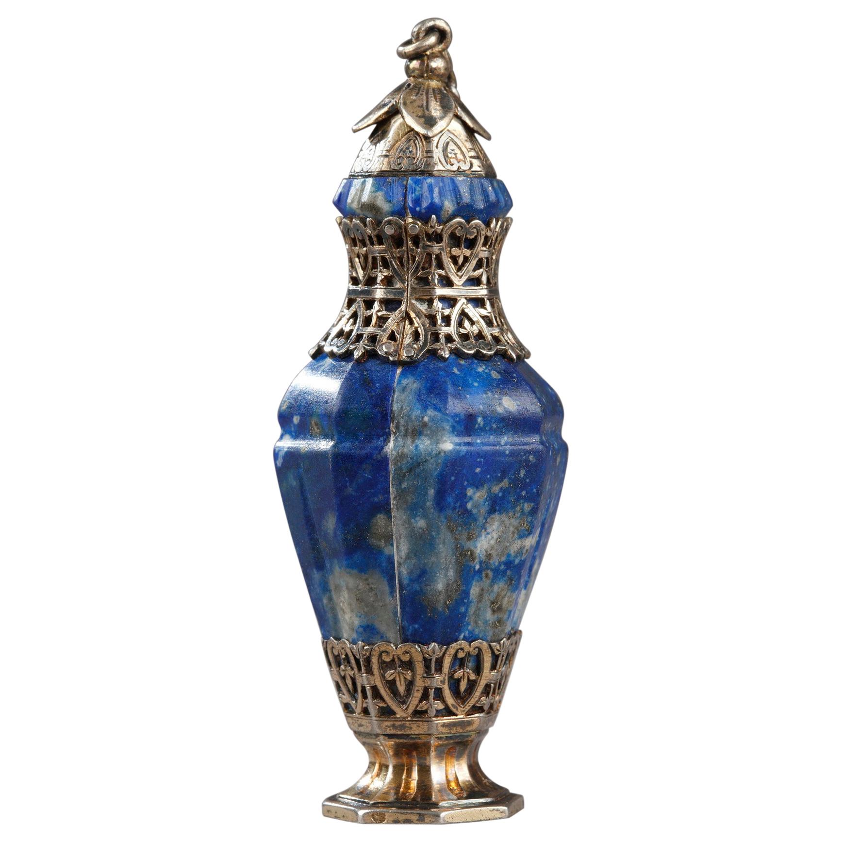 19th Century Superb Chinese Export Silver Whiskey Flask For Sale at 1stDibs