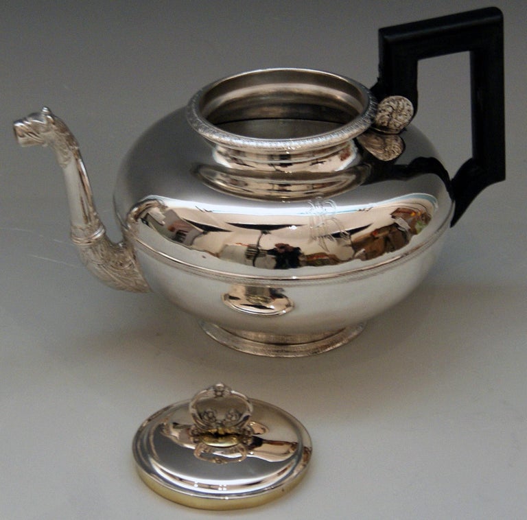Silver Austria Vienna Tea Pot Biedermeier Period by Christian Sander ...