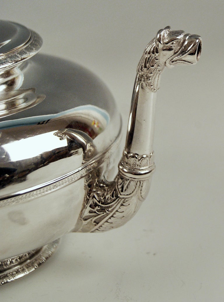 Silver Austria Vienna Tea Pot Biedermeier Period by Christian Sander ...