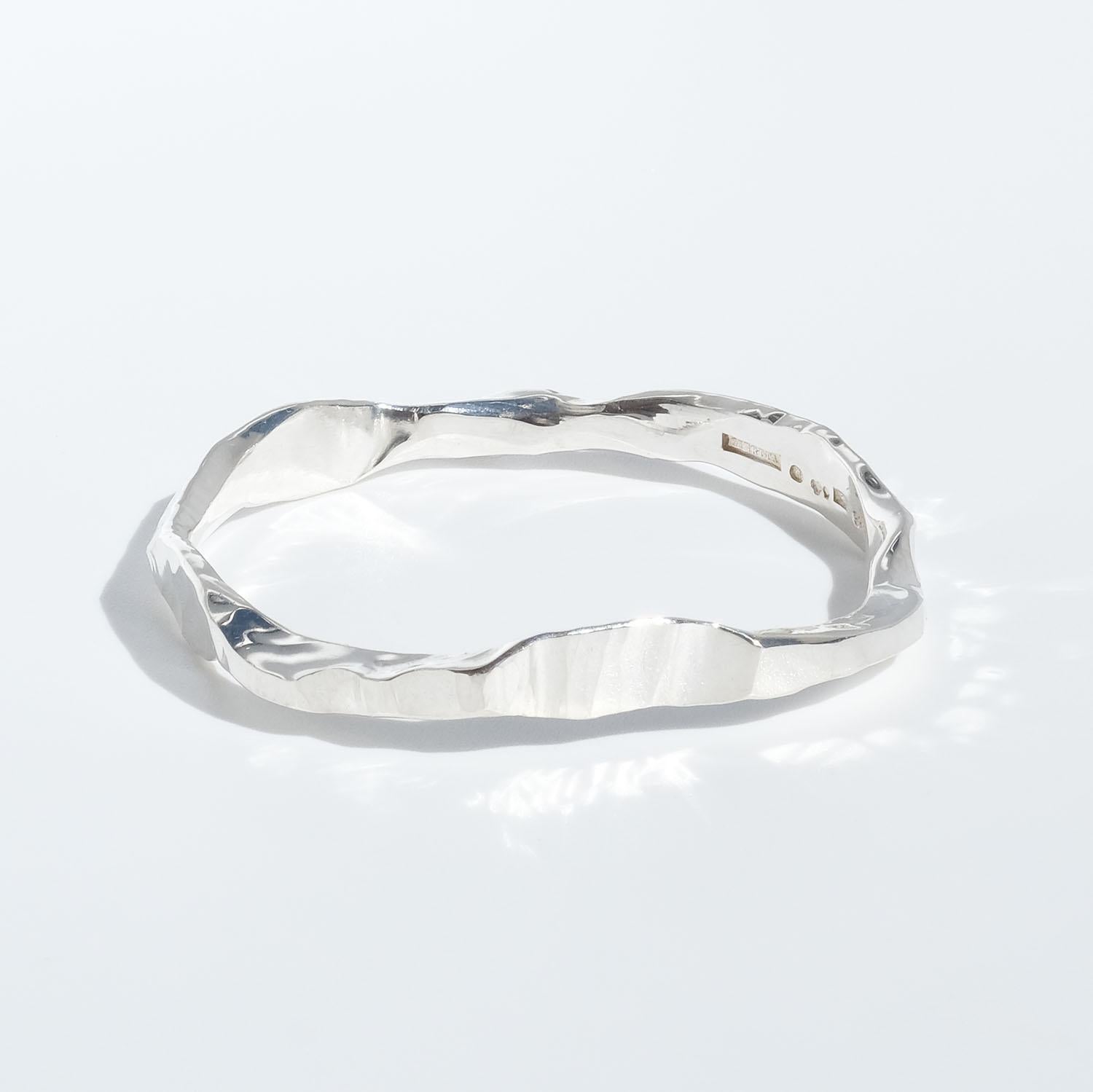 Silver Bangle Bracelet by Swedish Master Claës Giertta Made Year, 1973 ...