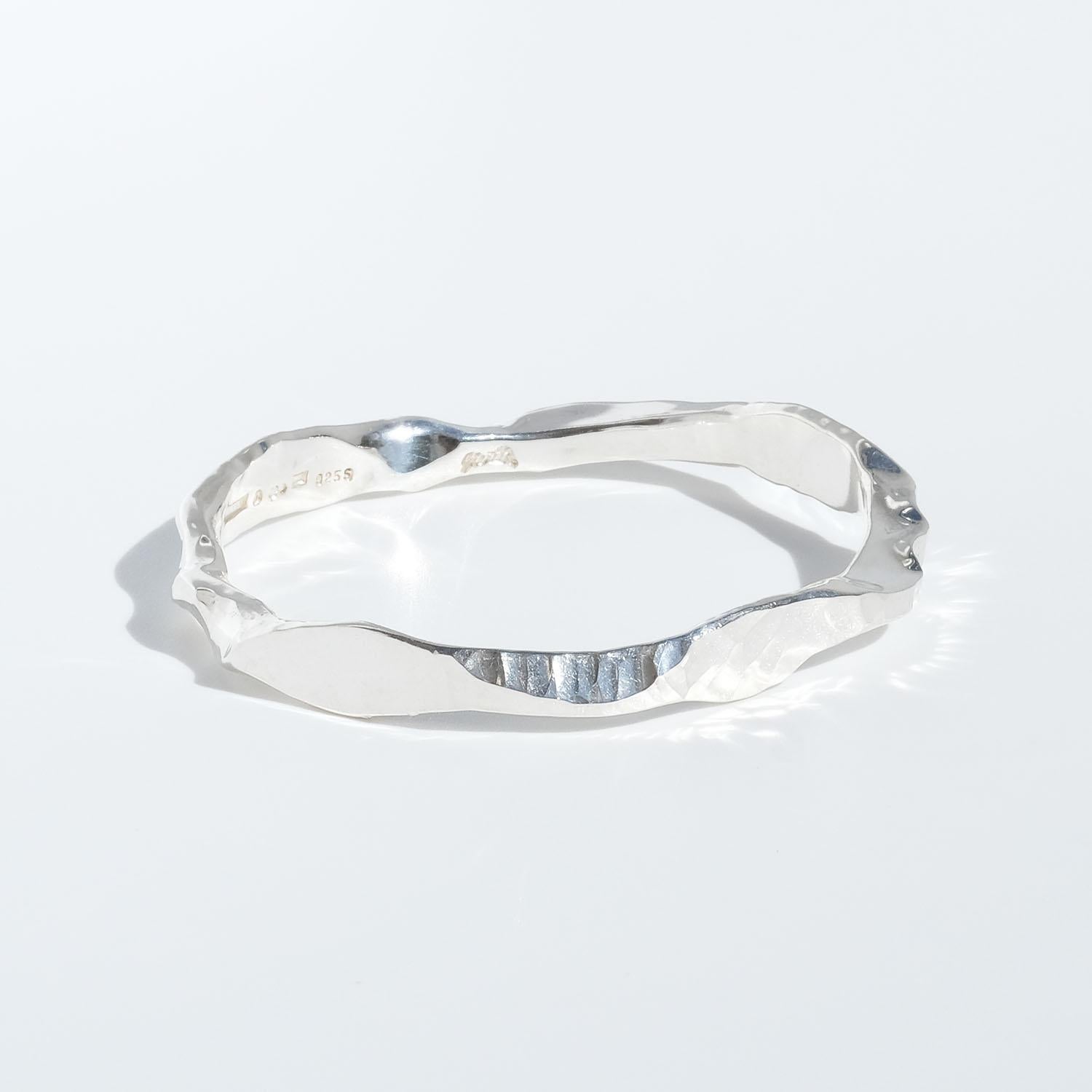 Silver Bangle Bracelet by Swedish Master Claës Giertta Made Year, 1973 ...