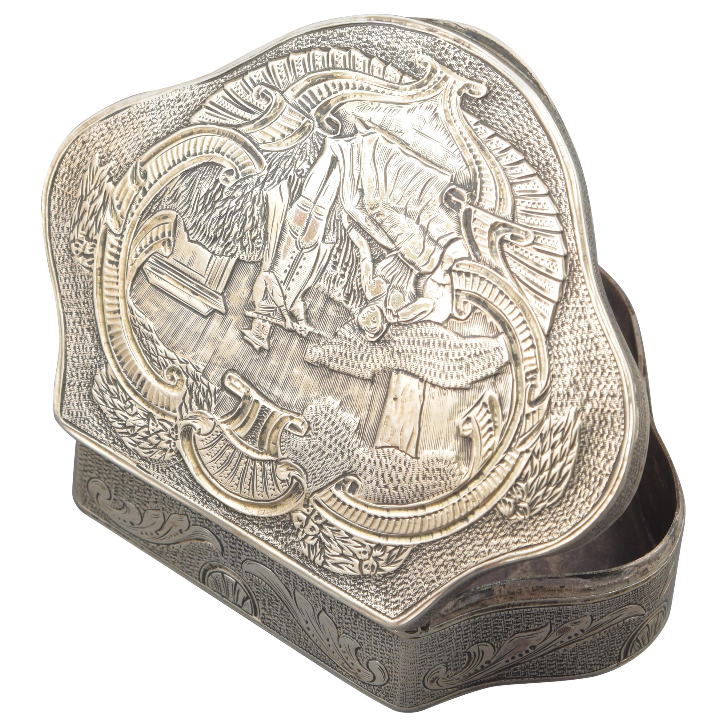 Silver Chest, After 17th Century Models, circa 20th Century For Sale at ...